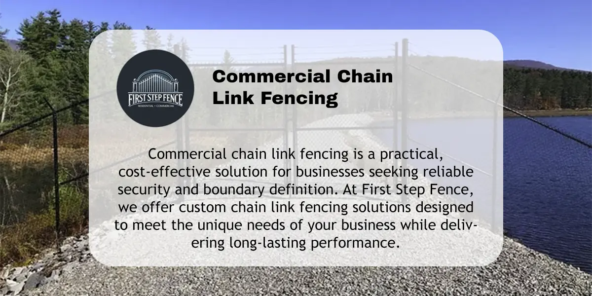 Commercial Chain Link Fencing • First Step Fence